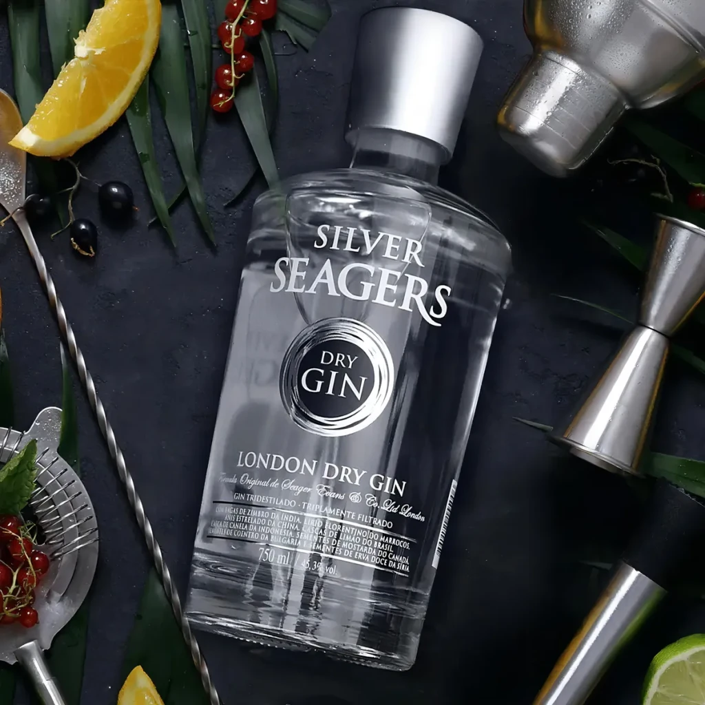 Gin Nacional Silver Seager's 750ml - Intenso e Marcante